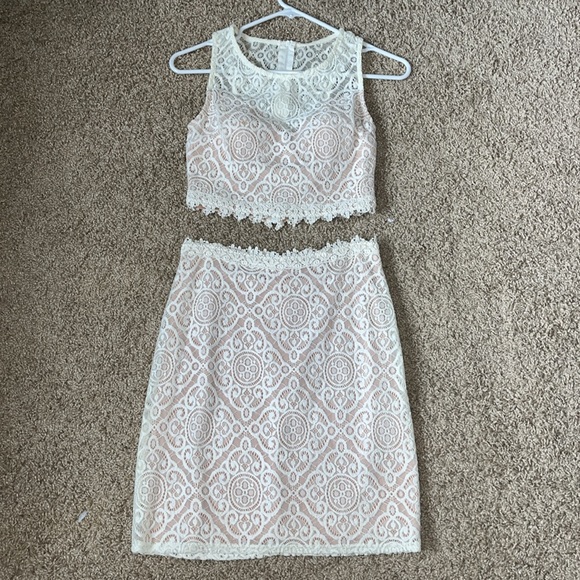 Jodi Kristopher | Dresses | Like New Jodi Kristopher Two Piece White ...